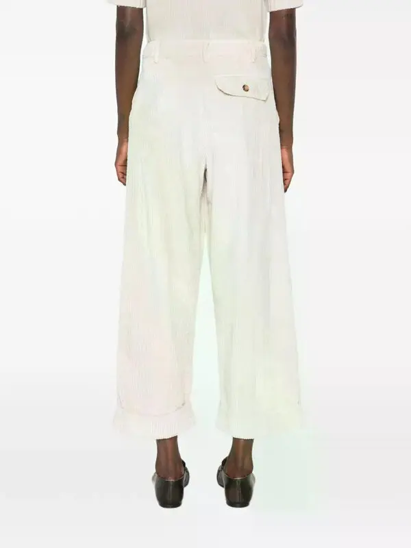 KILTIE Spencer Trousers Cream Beige Corduroy