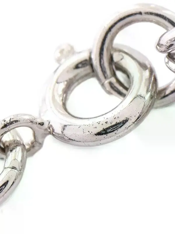 Dior 2010s Crystal Heart Padlock Necklace