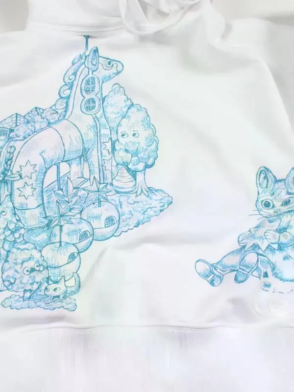 Gucci Graphic Print Hoodie - White