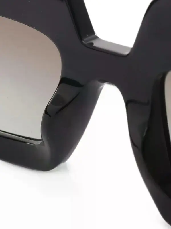 Prada 2010s Flower-embellished Square Sunglasses