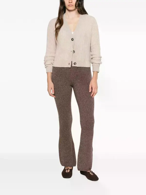 ELY ELY Fine-knit Flared Trousers