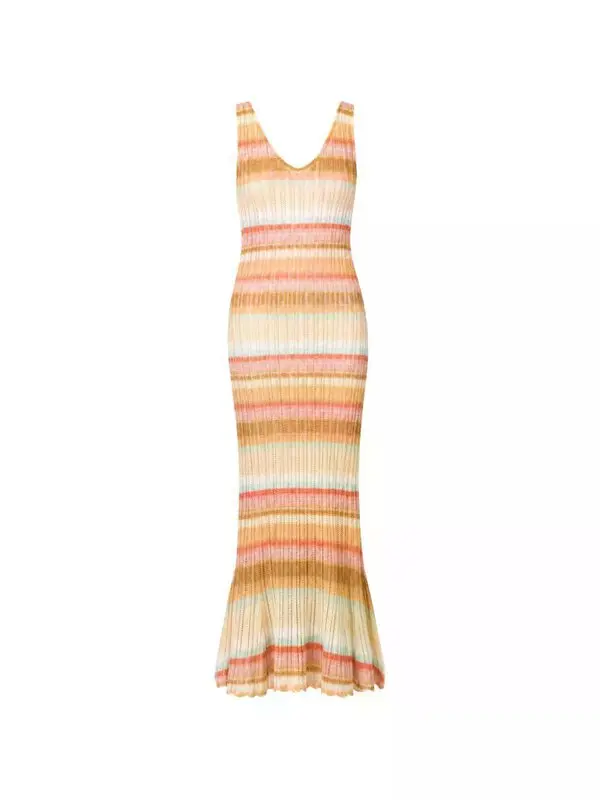 Cinq À Sept Edie Stripe-pattern Maxi Dress