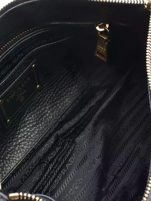 Prada Vitello Daino Shoulder Bag - Black