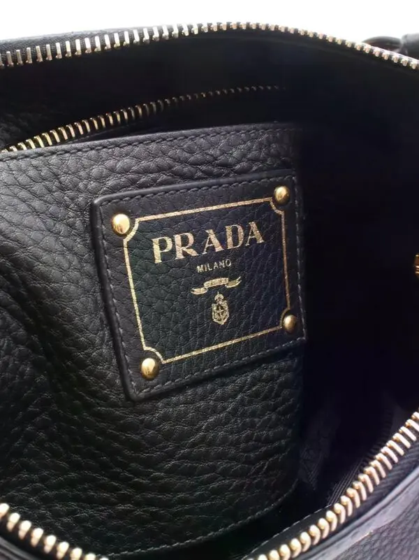 Prada Vitello Daino Shoulder Bag - Black