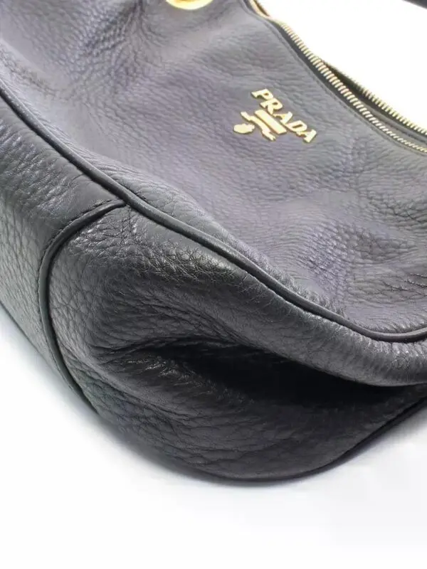Prada Vitello Daino Shoulder Bag - Black