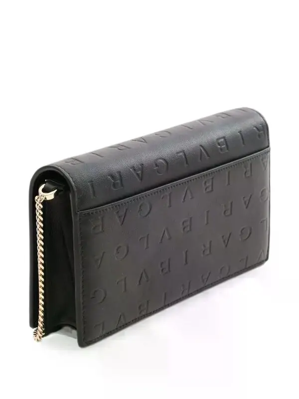 BVLGARI 2010s Infiniteum Embossed-logo Shoulder Bag