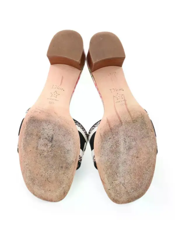 Dior Dway Floral Pattern Sandals - Pink
