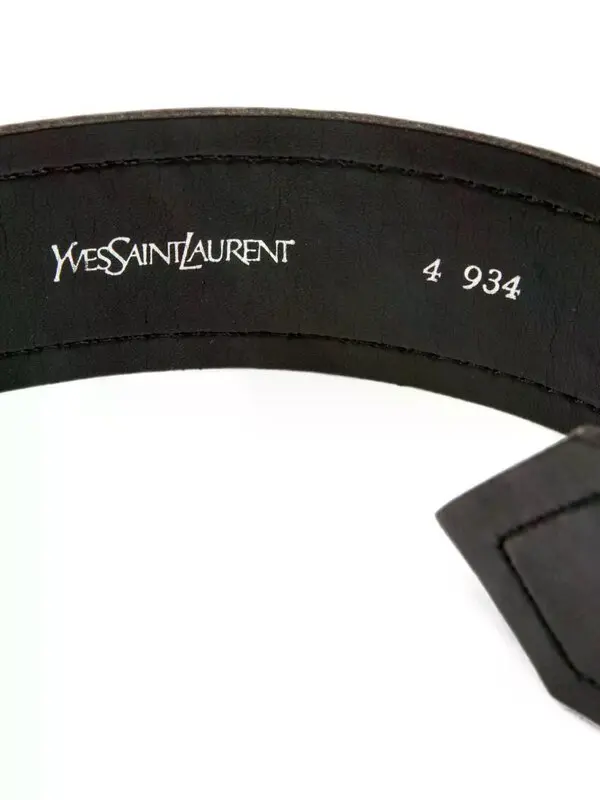 Saint Laurent 1990s Logo Plaque Belt