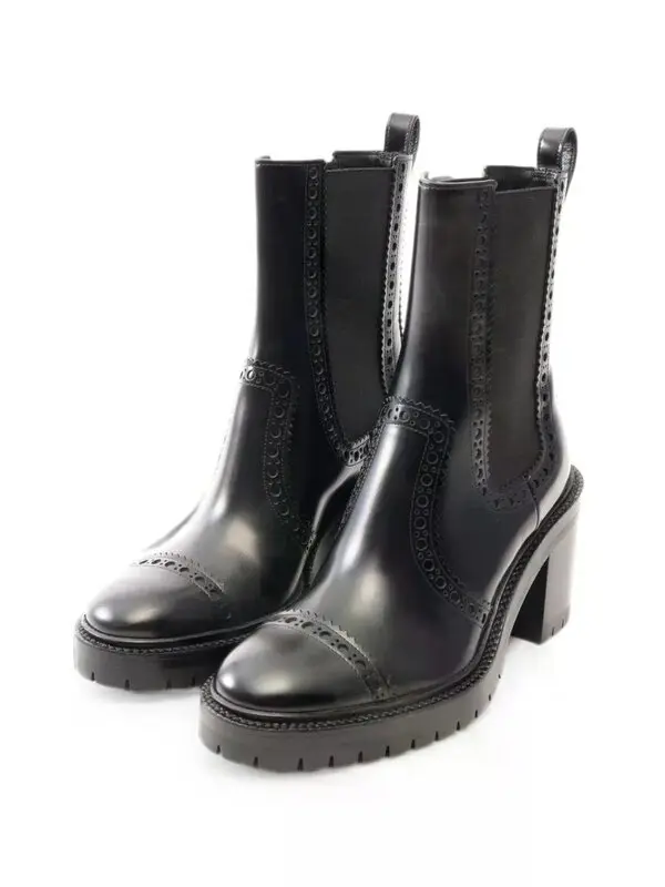 Hermès 2020s Lindsay 70 Brogue Chelsea Boots