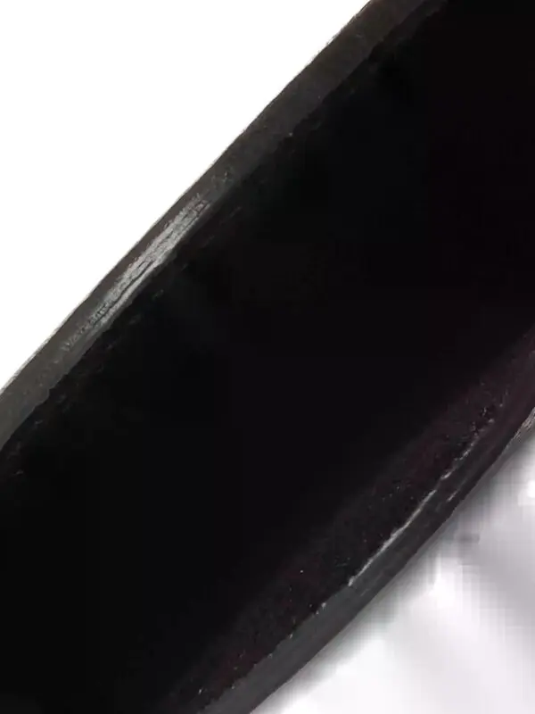 Saint Laurent Logo-embossed Leather Phone Cover