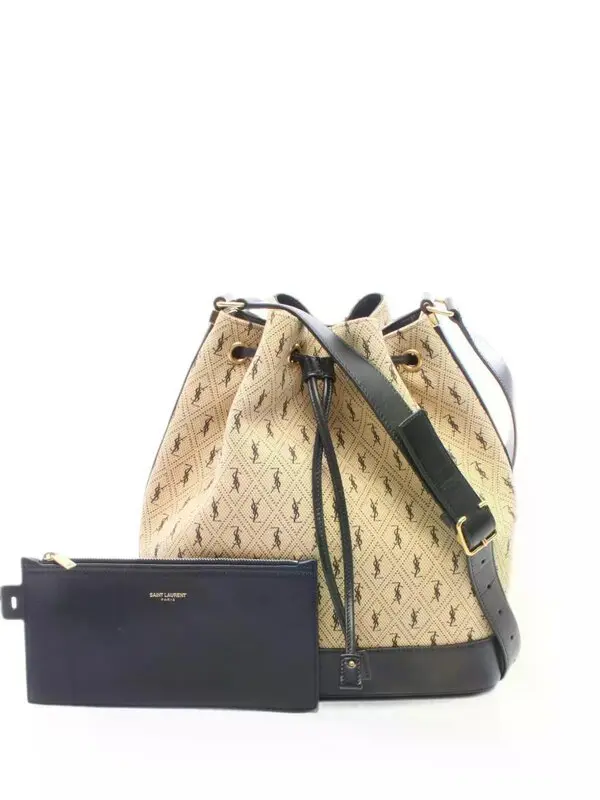 Saint Laurent 2010s Monogram Bucket Bag