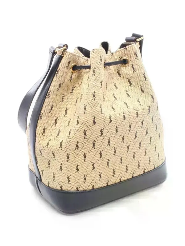 Saint Laurent 2010s Monogram Bucket Bag