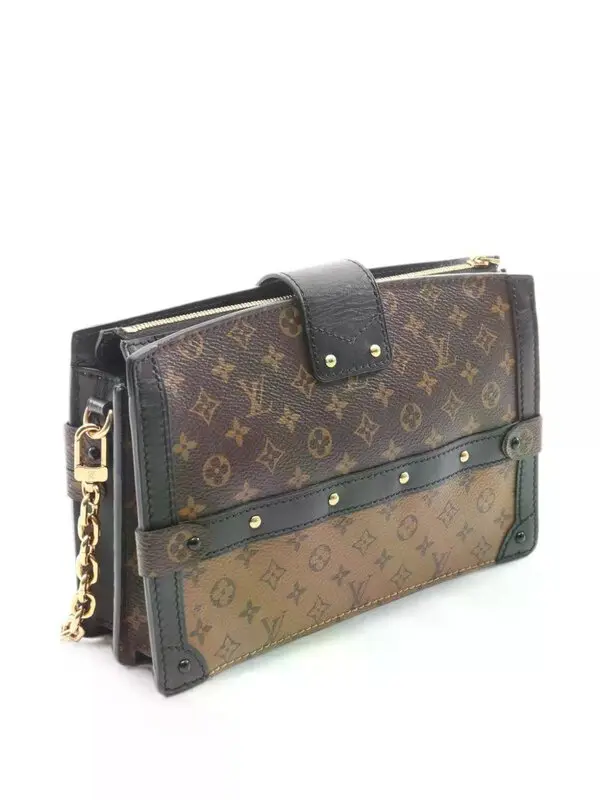 LOUIS VUITTON Trunk Monogram Reverse Canvas Clutch Bag