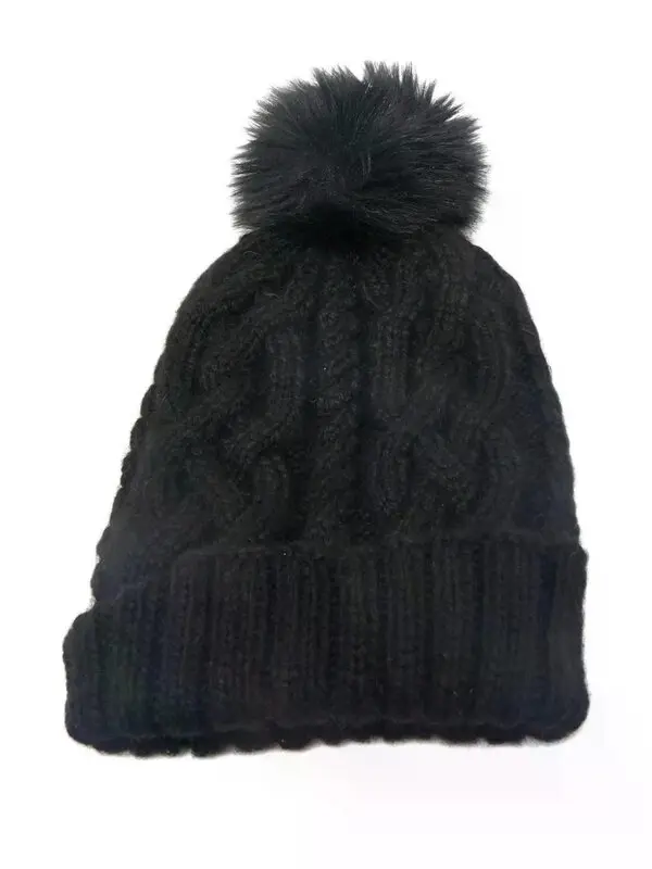 EUGEN DICK Pompom Cable-knit Beanie