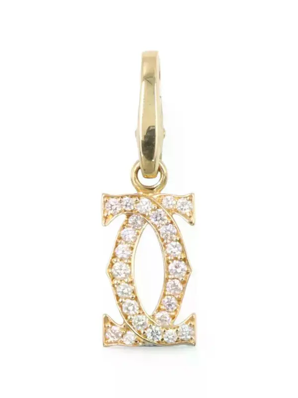 Cartier 2010s 2c Diamond Charm - Gold