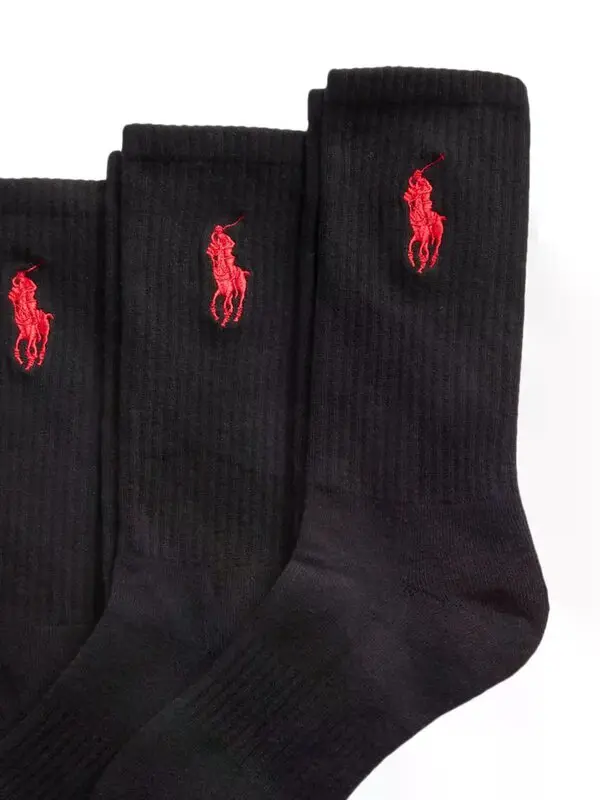 Polo Ralph Lauren Embroidered Pony Crew Socks