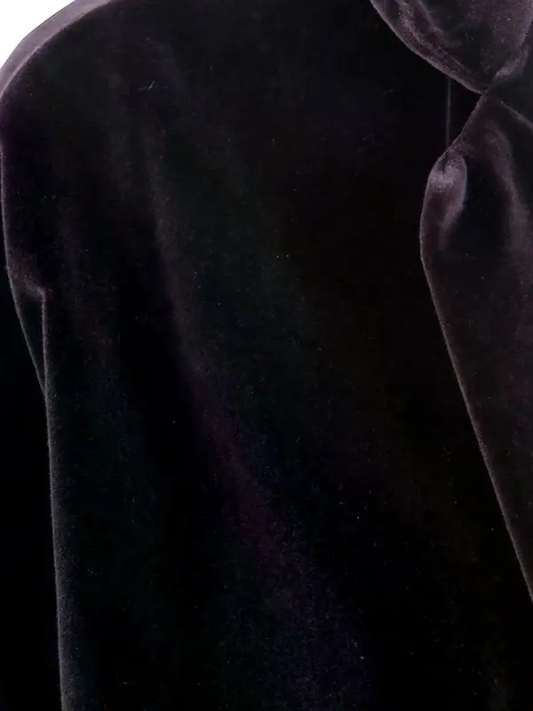 DANIELA GREGIS Velvet-effect Notch-lapel Oversized Jacket