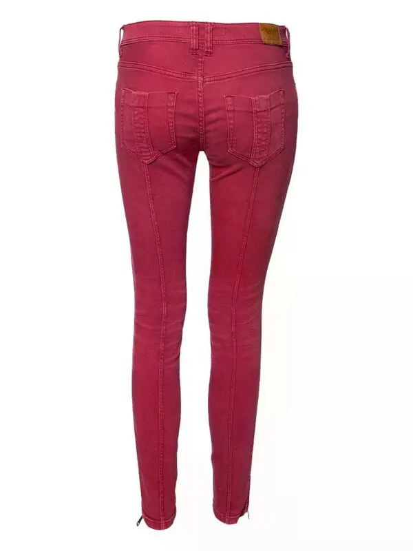 Burberry Burgundy Viscose Blend Skinny Jeans