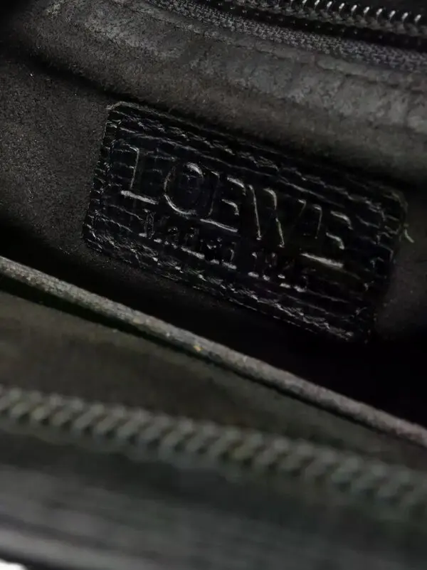 Loewe 2000s Anagram Clutch Bag - Black