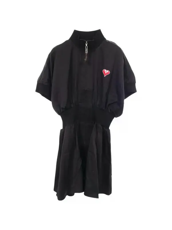 LOUIS VUITTON 2010s Puff-sleeve Zip-up Mini Dress