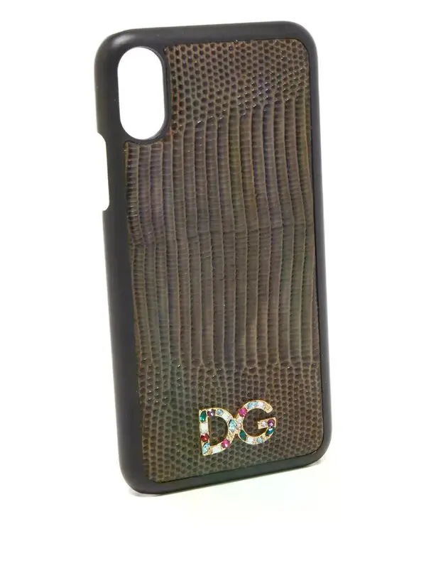 Dolce & Gabbana Lizard Embossed-leather Iphone X Case