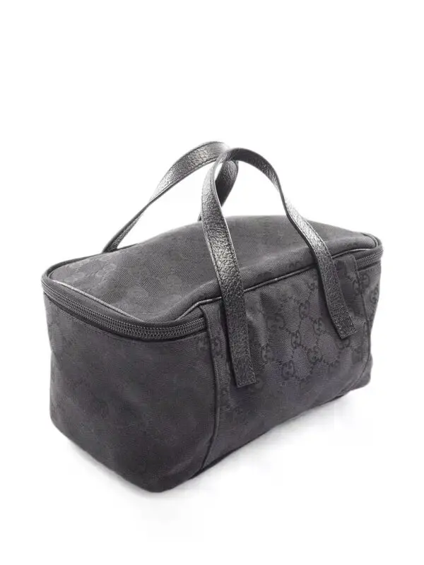 Gucci 2010s Gg-monogram Vanity Bag - Black