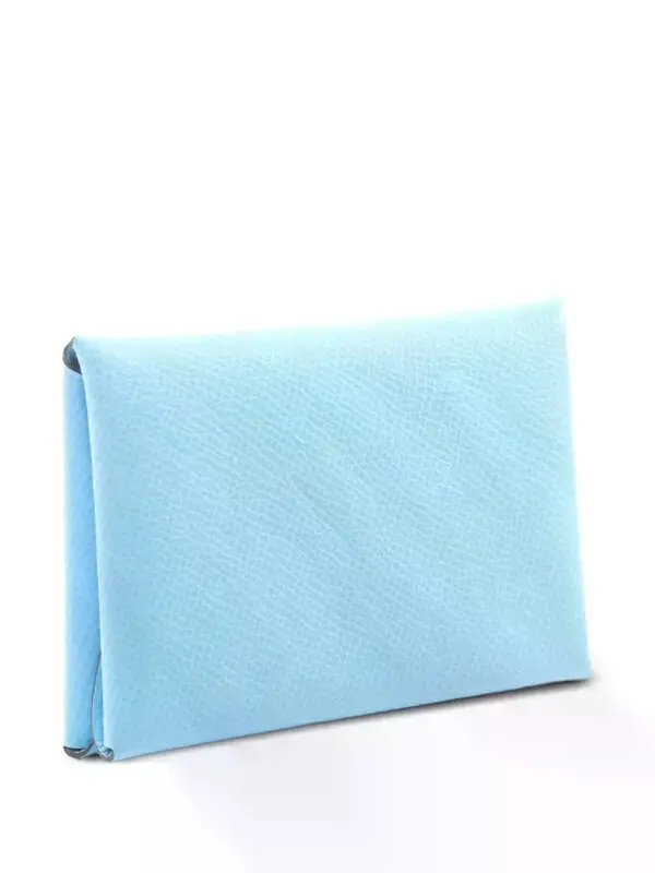 Hermès Calvi Duo Epsom-leather Coin Purse - Blue