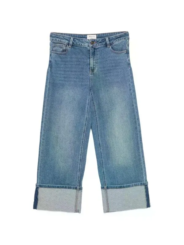 MAISON123 Denim Turn-up Cuff Jeans