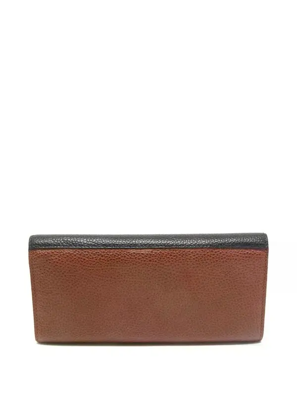 Carolina Herrera Leather Trifold Wallet - Black