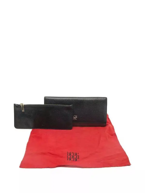 Carolina Herrera Leather Trifold Wallet