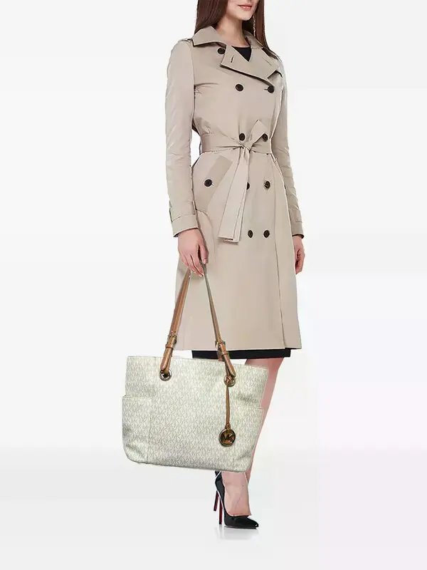 Michael Kors Monogram Leather Tote Bag