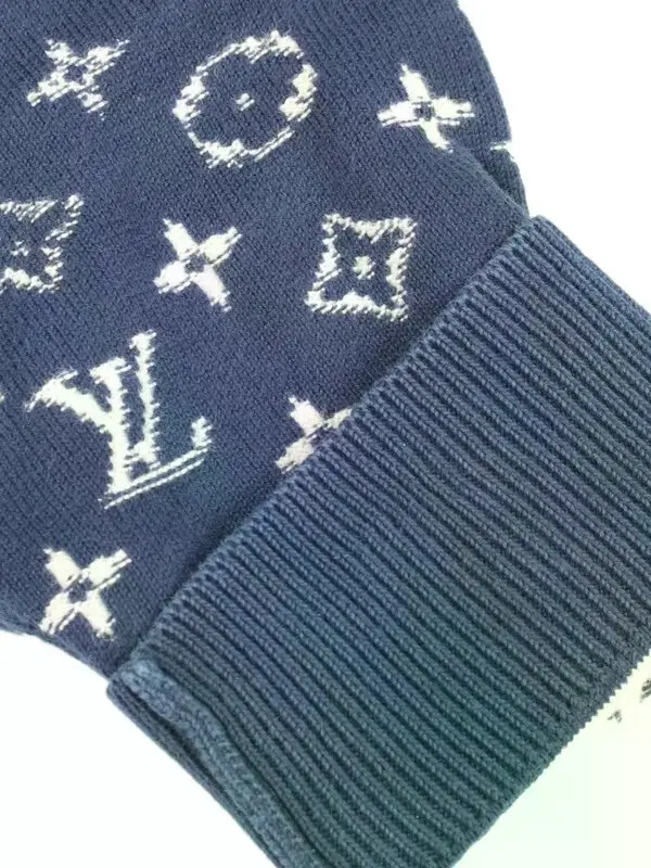 LOUIS VUITTON Monogram Gradient Effect Crew Neck Sweater