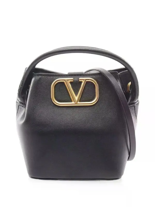 Valentino Garavani 2000s Vlogo Leather Handbag