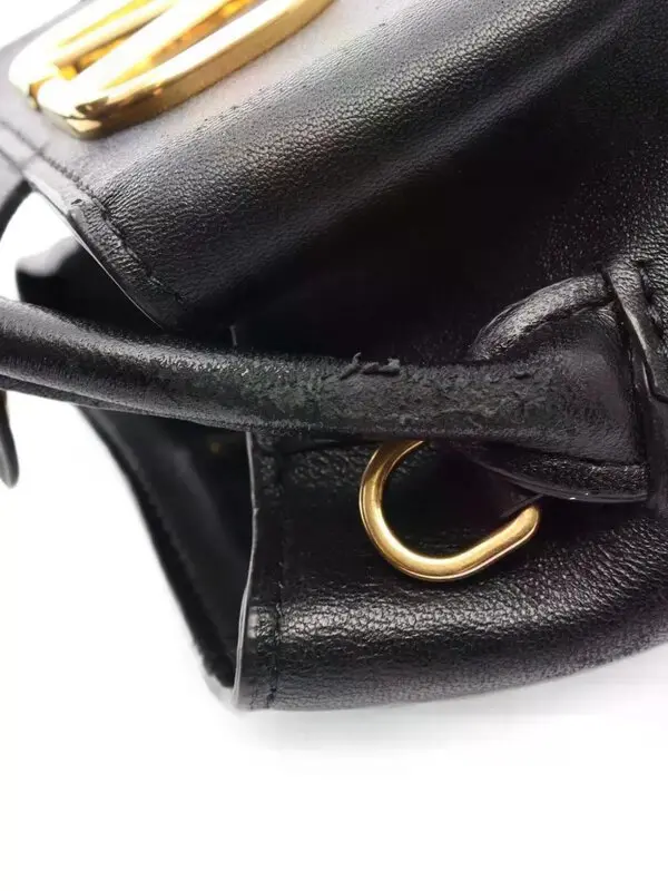 Valentino Garavani 2000s Vlogo Leather Handbag