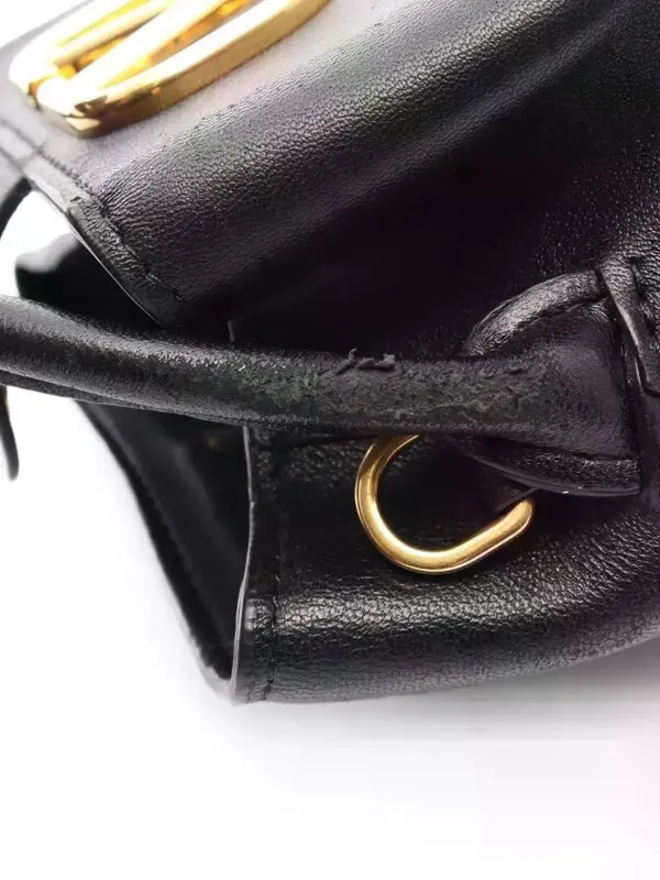 Valentino Garavani Vlogo Leather Handbag