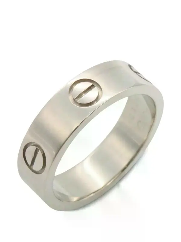 Cartier 18k White Gold Love Ring - Silver