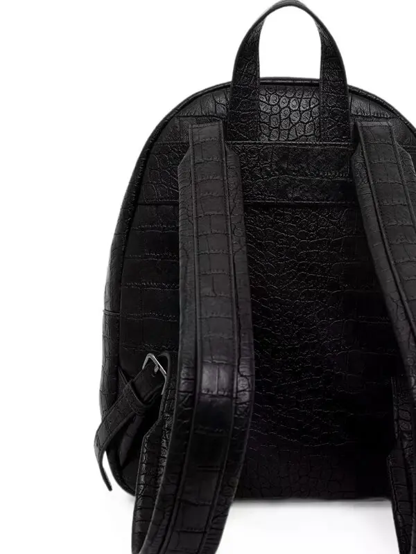 Moschino Croc-effect Quilted Backpack