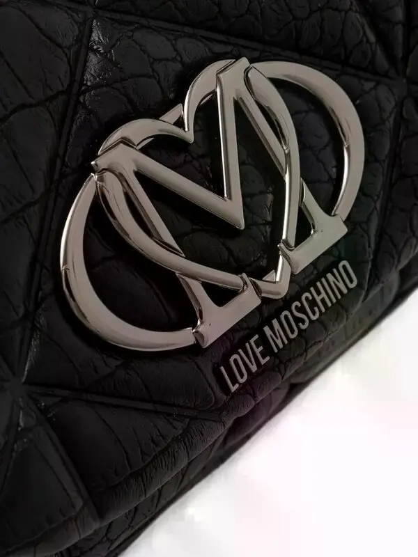 Moschino Croc-effect Quilted Backpack