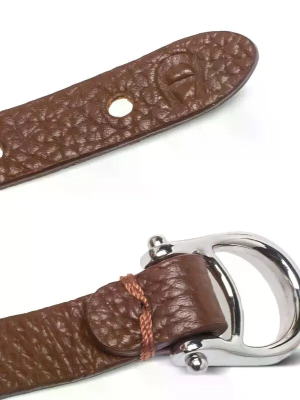 AIGNER Double Tour Leather Bracelet