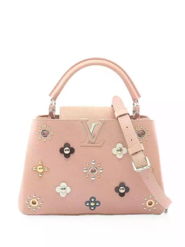 LOUIS VUITTON 2017 Bb Capucines Tote Bag - Pink