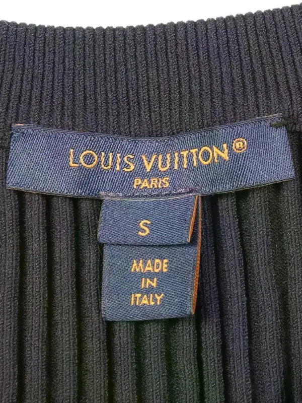 LOUIS VUITTON 2000s Chain-detail Ribbed Sweater