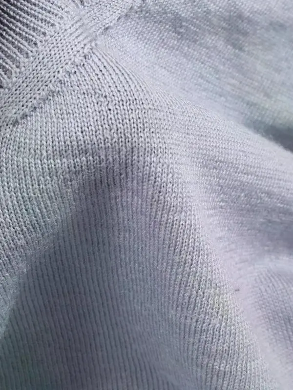 Dior 2000s Bee Embroidered Wool V-neck Sweater