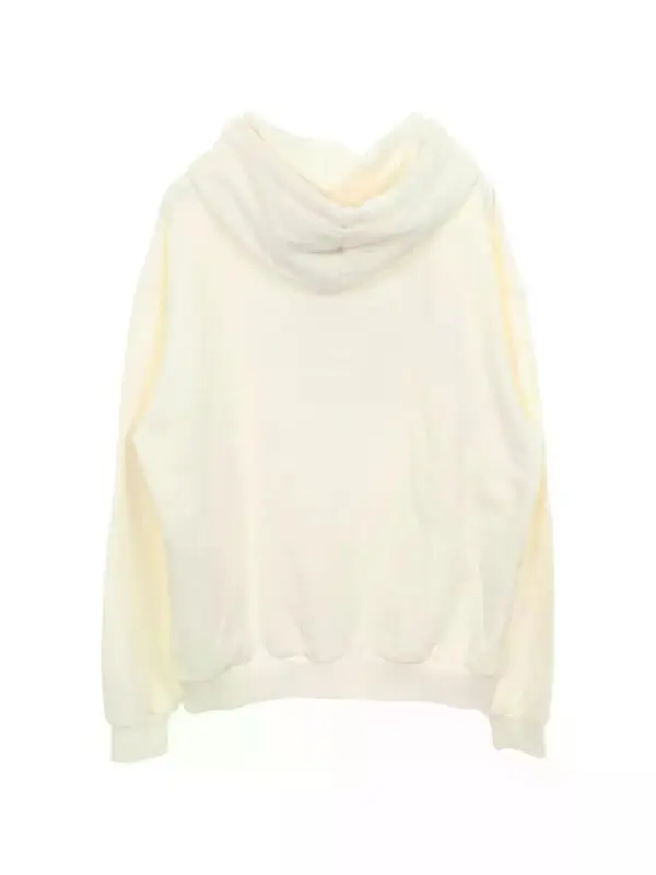 Celine Off-white Cotton Wave-print Hoodie