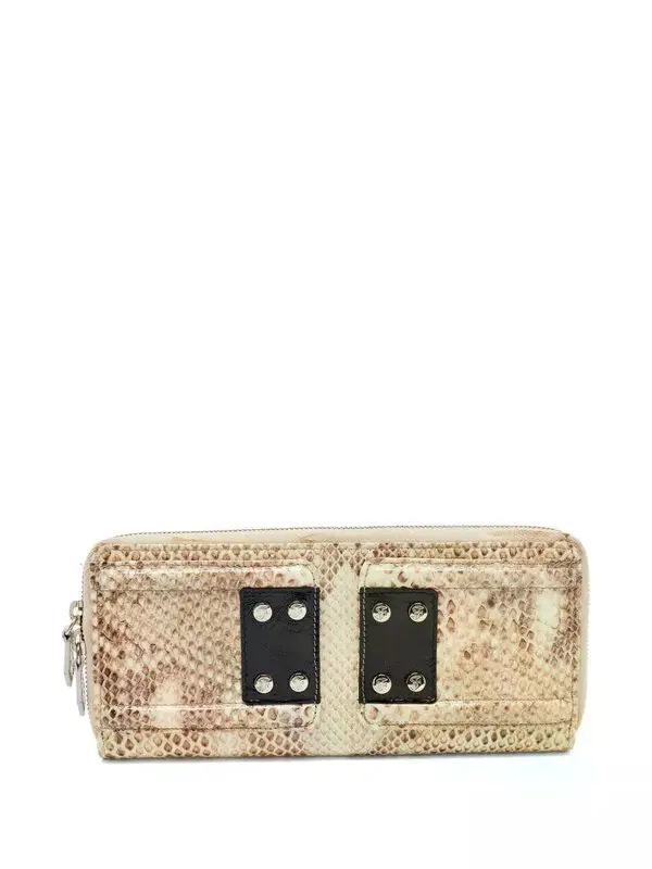 Gianfranco Ferre Stud-detail Wallet - Neutrals
