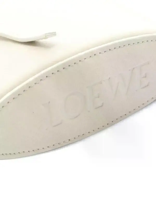 Loewe Leather Dice Pocket Bucket Bag - White