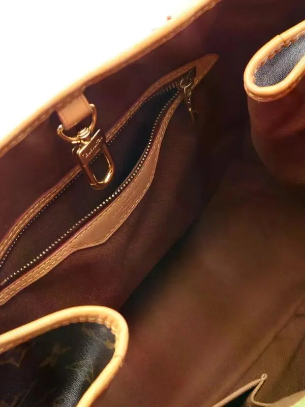 LOUIS VUITTON 2008 Vertical Monogram Tote Bag - Brown