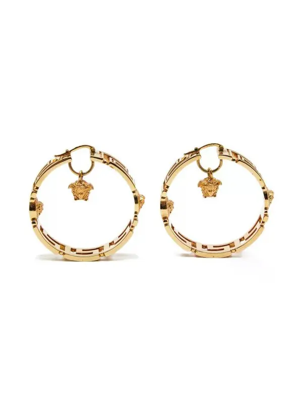 Versace Greca Hoop Earrings
