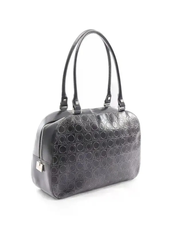 FERRAGAMO 2000s Gancini Embossed Tote Bag
