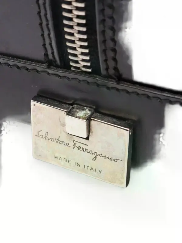 FERRAGAMO 2000s Gancini Embossed Tote Bag