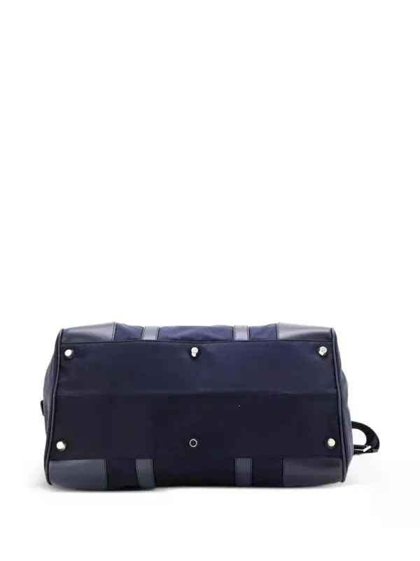 Prada Convertible Weekender Bag Tessuto With Saffiano Leather Medium Travel Bag